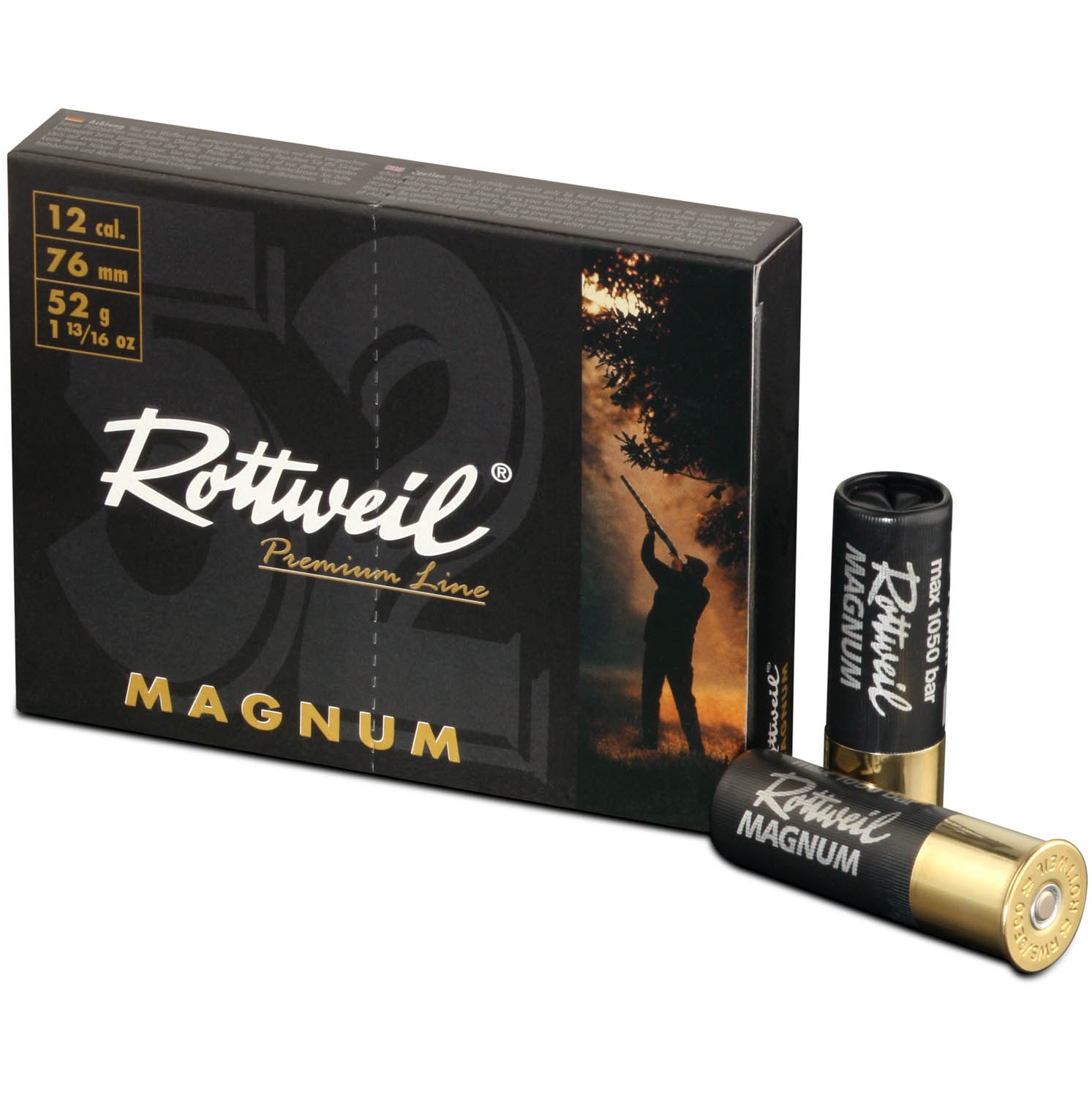 Rottweil Waidmannsheil semi magnum 12/70 52g US 2 [2431574 ...